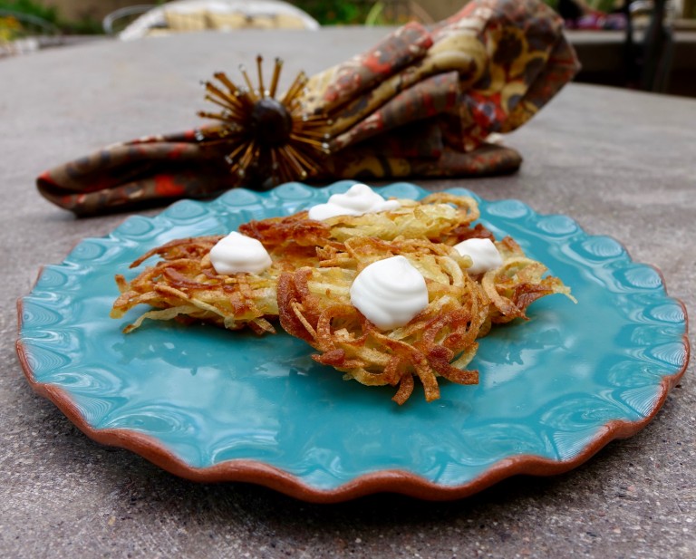 Spiralized Potato Latkes – Greens Cookery
